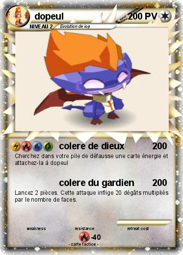 Pokémon dopeul 49 49 - colere de dieux - Ma carte Pokémon