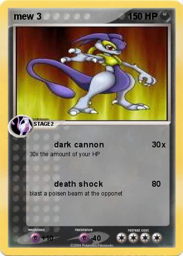 Pokémon mew 3 14 14 - dark cannon - My Pokemon Card