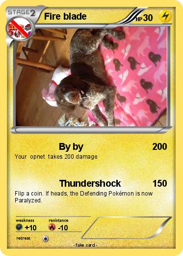 Pokémon Fire blade 15 15 - By by - My Pokemon Card