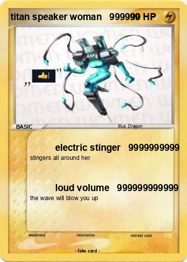 Pokémon titan speaker woman 999999 999999 - electric stinger 9999999999 ...