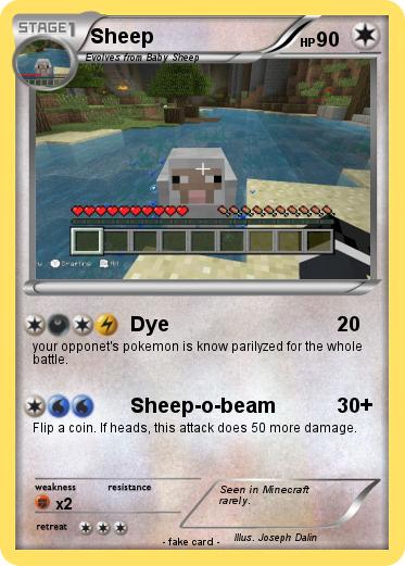 Pokémon Sheep 191 191 - Dye - My Pokemon Card