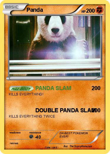 Pokémon Panda 636 636 - PANDA SLAM - My Pokemon Card