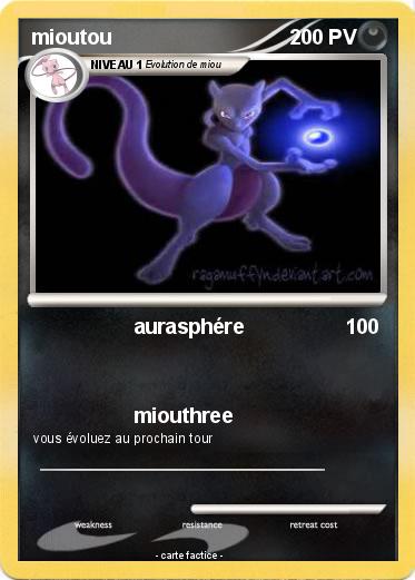 Pokémon mioutou 73 73 - aurasphére - Ma carte Pokémon