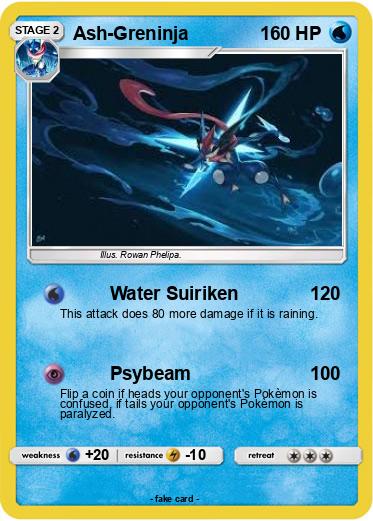Pokémon Ash Greninja 1012 1012 - Water Suiriken - My Pokemon Card