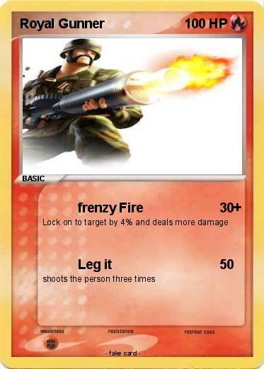 Pokémon Royal Gunner - frenzy Fire - My Pokemon Card