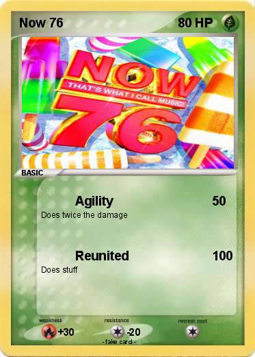 Pokémon Now 76 76 - Agility - My Pokemon Card