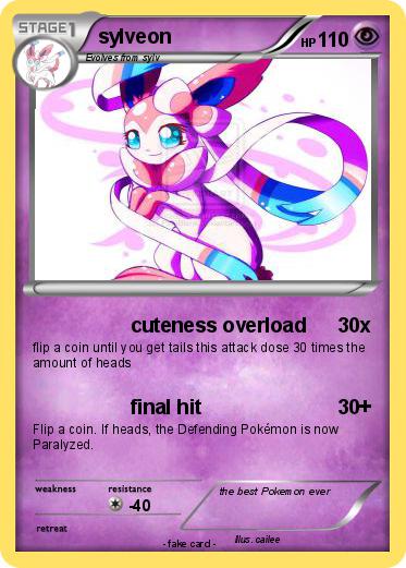 Pokémon sylveon 324 324 - cuteness overload - My Pokemon Card