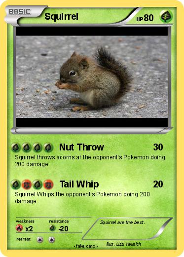 Pokémon Squirrel 260 260 - Nut Throw - My Pokemon Card