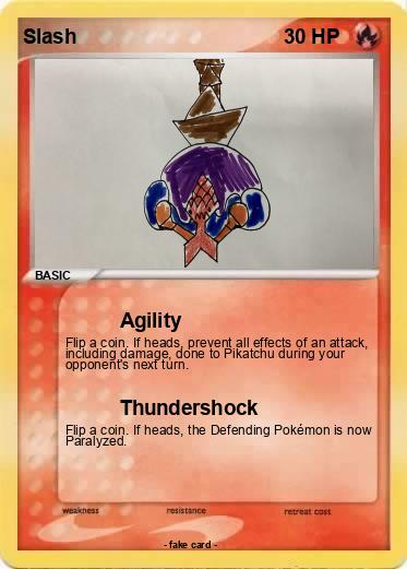 Pokémon Slash 250 250 - Agility - My Pokemon Card