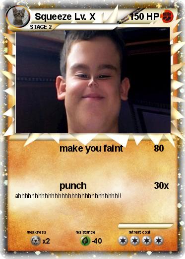 Pokémon Squeeze Lv X - make you faint - My Pokemon Card