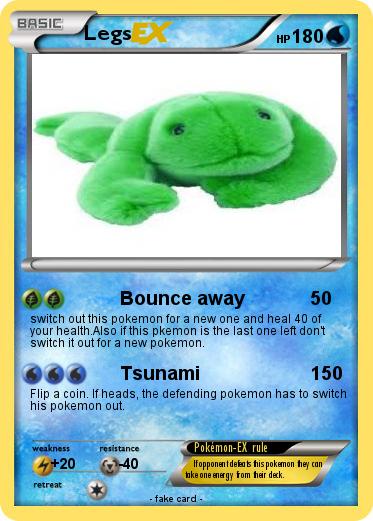 Pokémon Legs 13 13 - Bounce away - My Pokemon Card