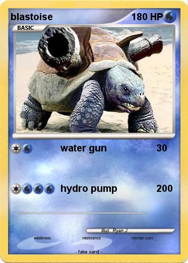 Pokémon blastoise 2010 2010 - water gun - My Pokemon Card