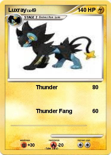 Pokémon Luxray 299 299 - Thunder - My Pokemon Card