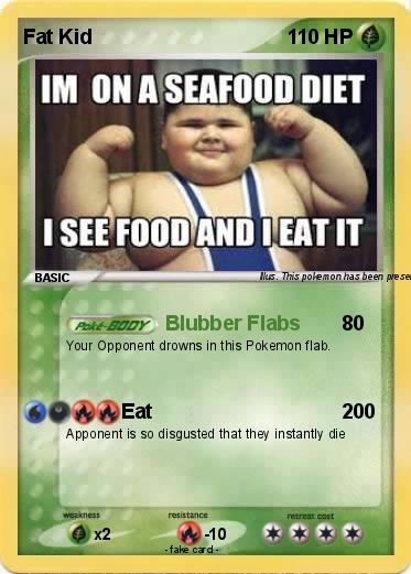 Pokémon Fat Kid 139 139 - Blubber Flabs - My Pokemon Card