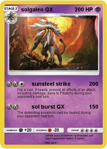 Pokémon solgaleo GX 76 76 - sunsteel strike - My Pokemon Card