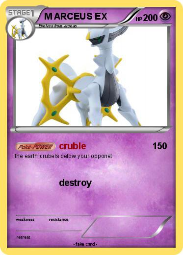 Pokémon M ARCEUS EX 60 60 - cruble - My Pokemon Card