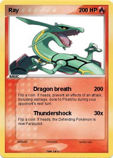 Pokémon Ray 806 806 - Dragon breath - My Pokemon Card