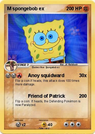 Pokémon M spongebob ex - Anoy squidward - My Pokemon Card