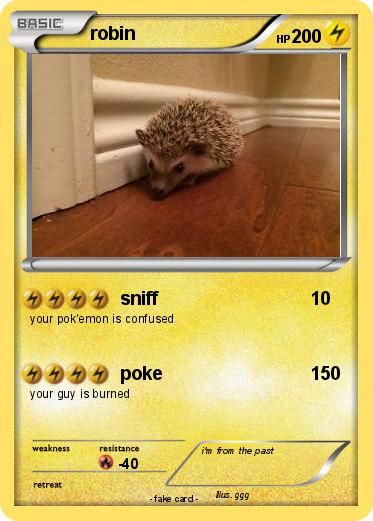 Pokémon robin 930 930 - sniff - My Pokemon Card