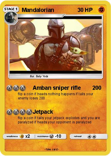 Pokémon Mandalorian 26 26 - Amban sniper rifle - My Pokemon Card