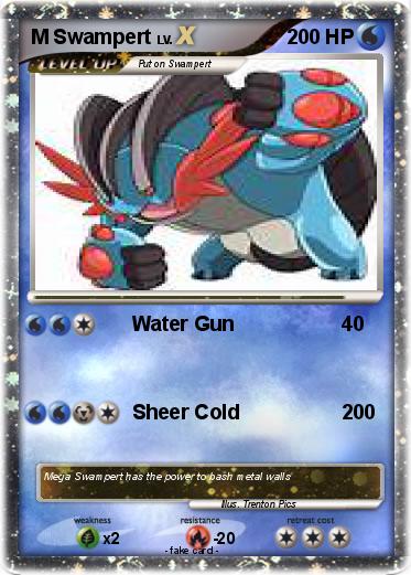 Pokémon M Swampert 20 20 - Water Gun - My Pokemon Card