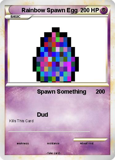 Pokémon Rainbow Spawn Egg - Spawn Something - My Pokemon Card