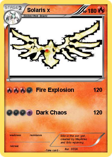 Pokémon Solaris x - Fire Explosion - My Pokemon Card