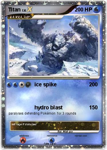 Pokémon Titan 411 411 - ice spike - My Pokemon Card