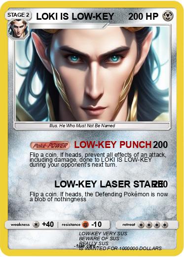 Pokémon LOKI IS LOW KEY - LOW-KEY PUNCH - My Pokemon Card