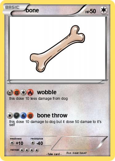 Pokémon bone 303 303 - wobble - My Pokemon Card