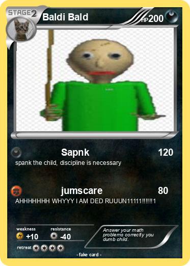Pokémon Baldi Bald - Sapnk - My Pokemon Card