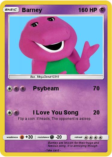 Pokémon Barney 768 768 - Psybeam - My Pokemon Card