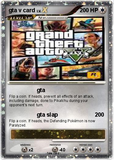 Pokémon gta v card - gta - My Pokemon Card