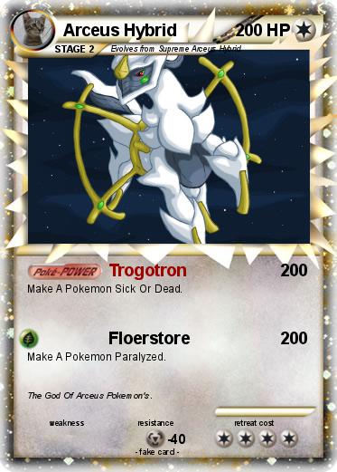 Pokémon Arceus Hybrid - Trogotron - My Pokemon Card