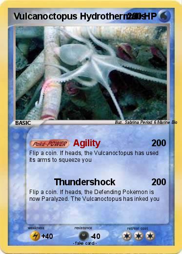 Pokémon Vulcanoctopus Hydrothermalis - Agility - My Pokemon Card