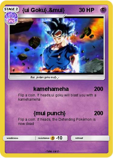 Pokémon ui Goku mui - kamehameha - My Pokemon Card