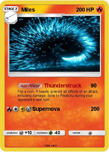 Pokémon Miles 340 340 - Thunderstruck - My Pokemon Card