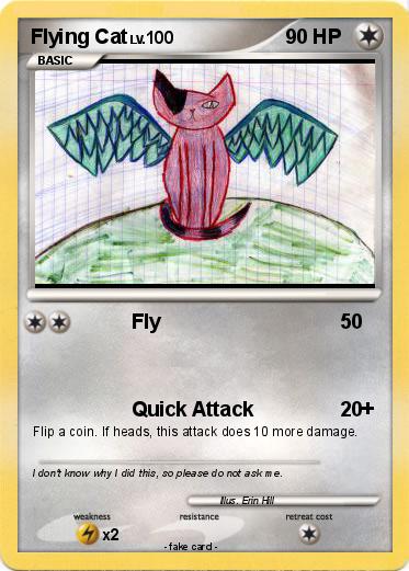 Pokémon Flying Cat 32 32 - Fly - My Pokemon Card