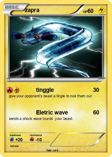 Pokémon zapra 1 1 - tinggle - My Pokemon Card