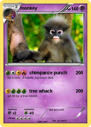 Pokémon monkey 1953 1953 - chimpanze punch - My Pokemon Card
