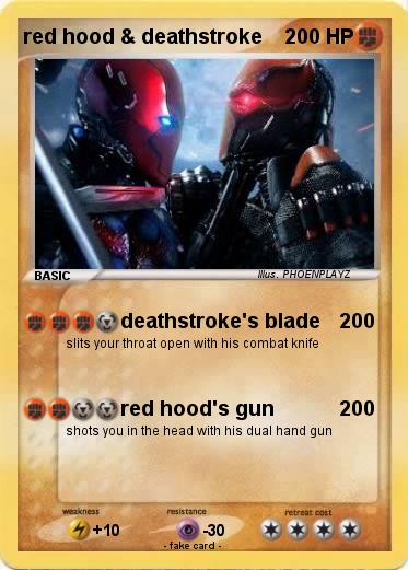 Pokémon red hood deathstroke - deathstroke's blade - My Pokemon Card