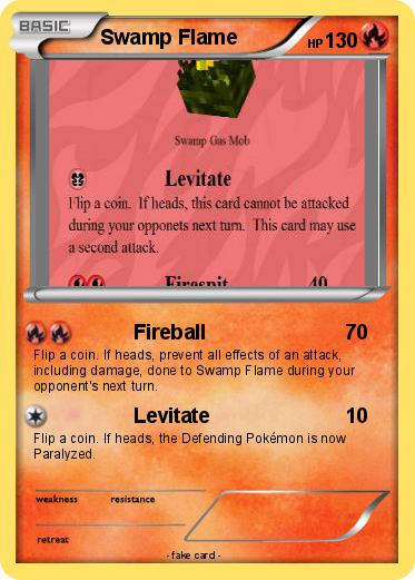 Pokémon Swamp Flame - Fireball - My Pokemon Card