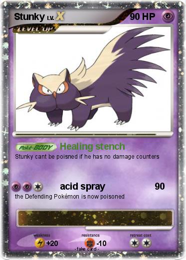 Pokémon Stunky 6 6 - Healing stench - My Pokemon Card