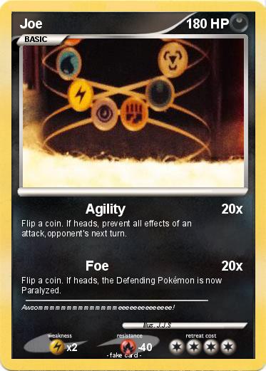 Pokémon Joe 735 735 - Agility - My Pokemon Card