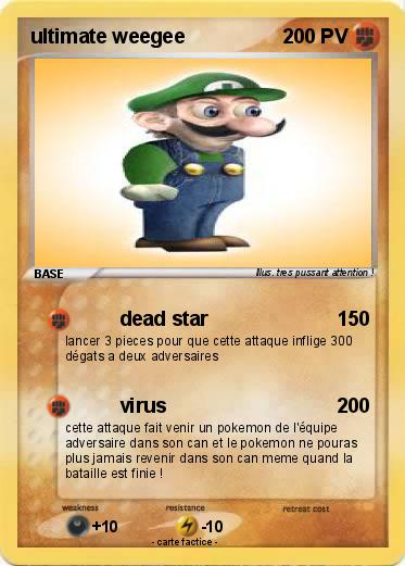 Pokémon ultimate weegee 10 10 - dead star - Ma carte Pokémon