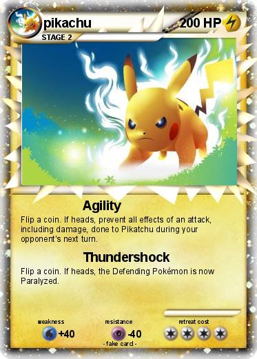 Pokémon pikachu 21391 21391 - Agility - My Pokemon Card