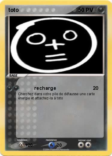 Pokémon toto 12 12 - recharge - Ma carte Pokémon