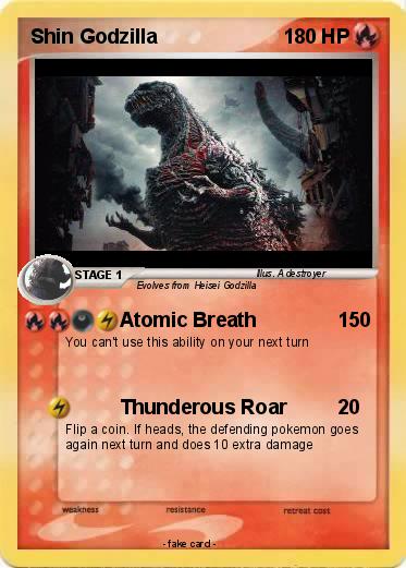 Pokémon Shin Godzilla 2 2 - Atomic Breath - My Pokemon Card
