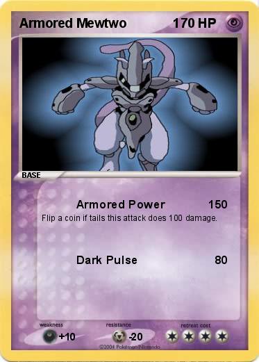 Pokémon Armored Mewtwo 1 1 - Armored Power 1 - My Pokemon Card