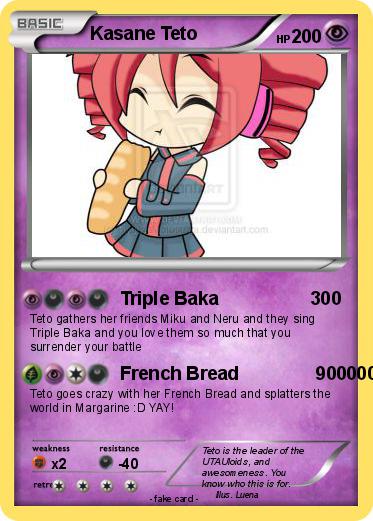 Pokémon Kasane Teto 25 25 - Triple Baka 300 - My Pokemon Card
